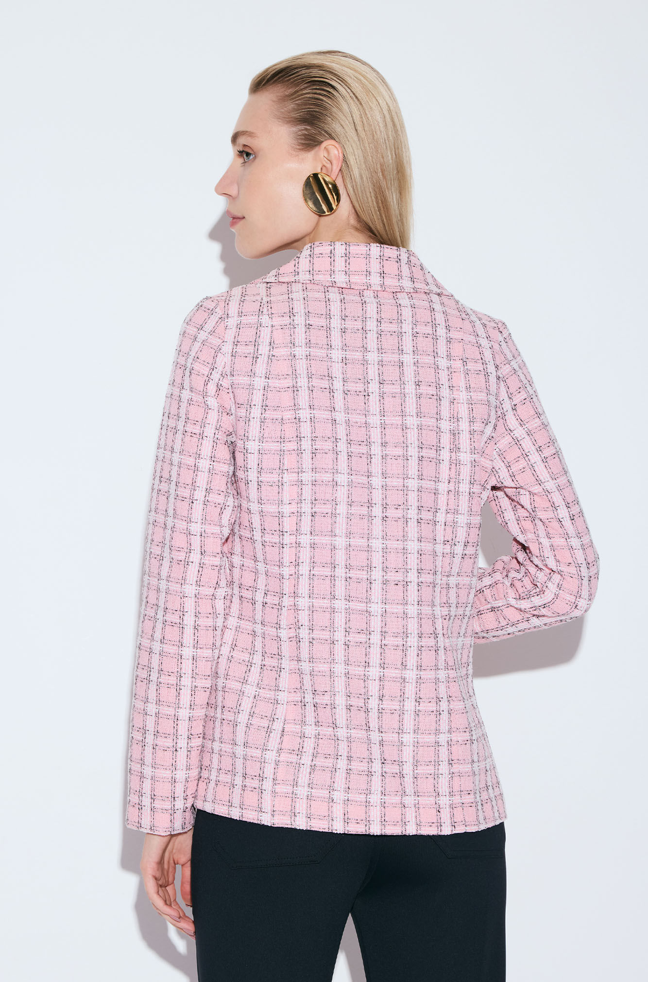 Blazer Feminino Tweed Rosa - Exclusividade Premium | One Up